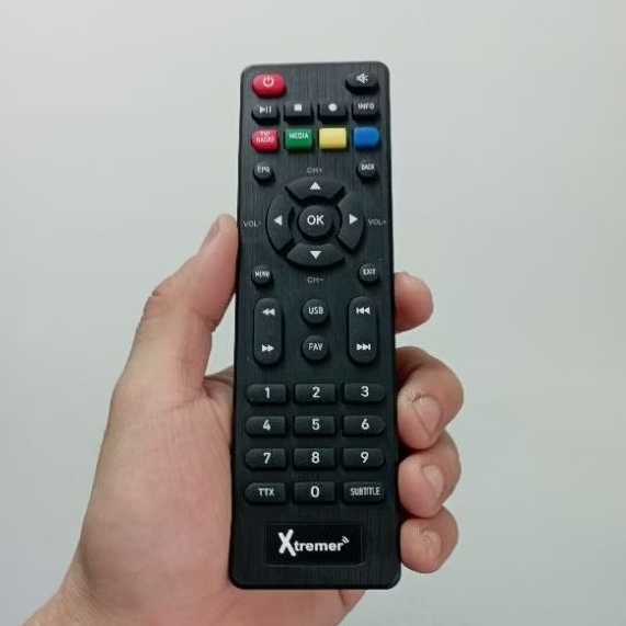 Jual Remote Remot Set Top Box STB DVB-T2 Digital TV Xtreamer Bien 3 ...