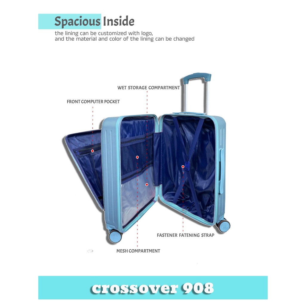 Jual [NEW ARRIVAL] Crossover Koper Laptop Kabin & Bagasi TSA Lock Size ...
