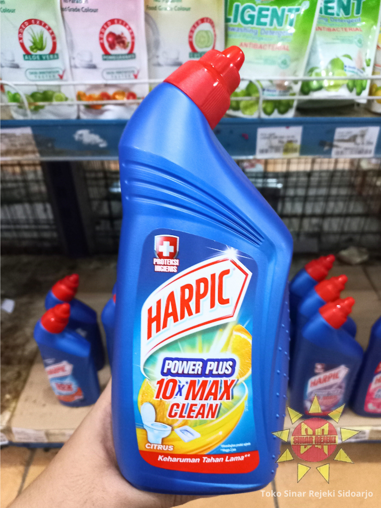 Jual Harpic Power Plus 10x Max Clean Citrus Pembersih Toilet 450 ml ...