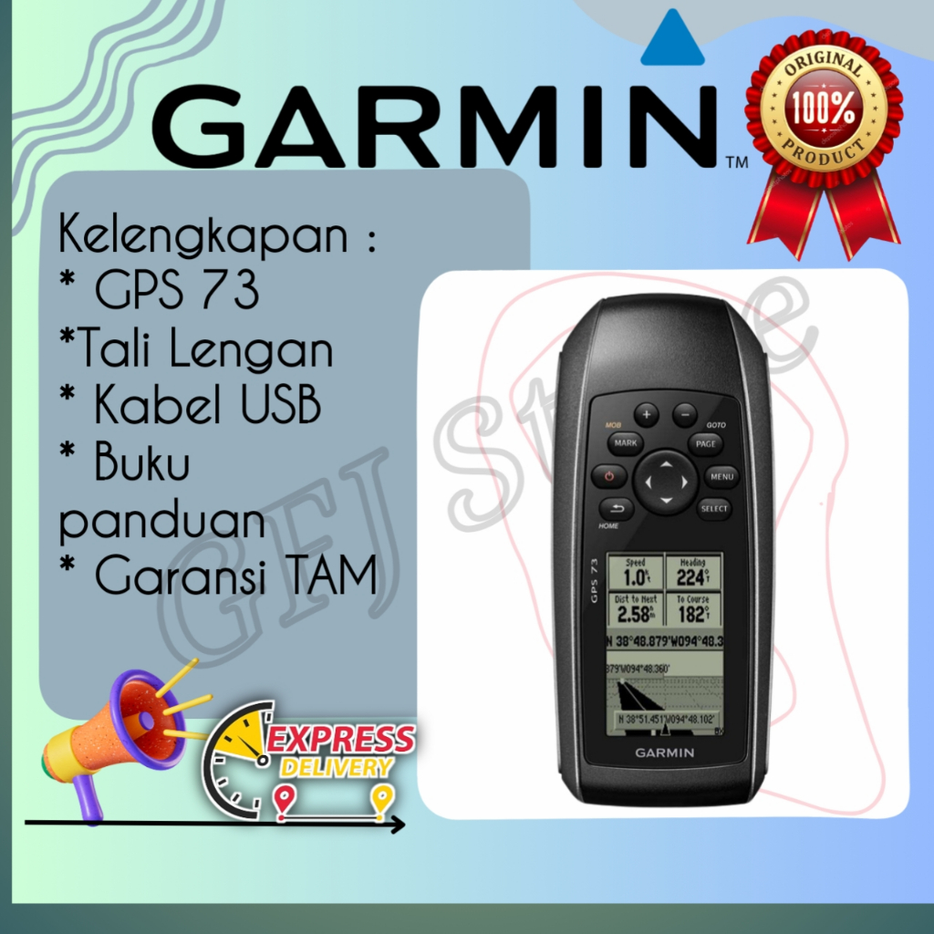 Jual Garmin GPS 73 Original Baru Garansi Resmi 2 Tahun | Shopee Indonesia