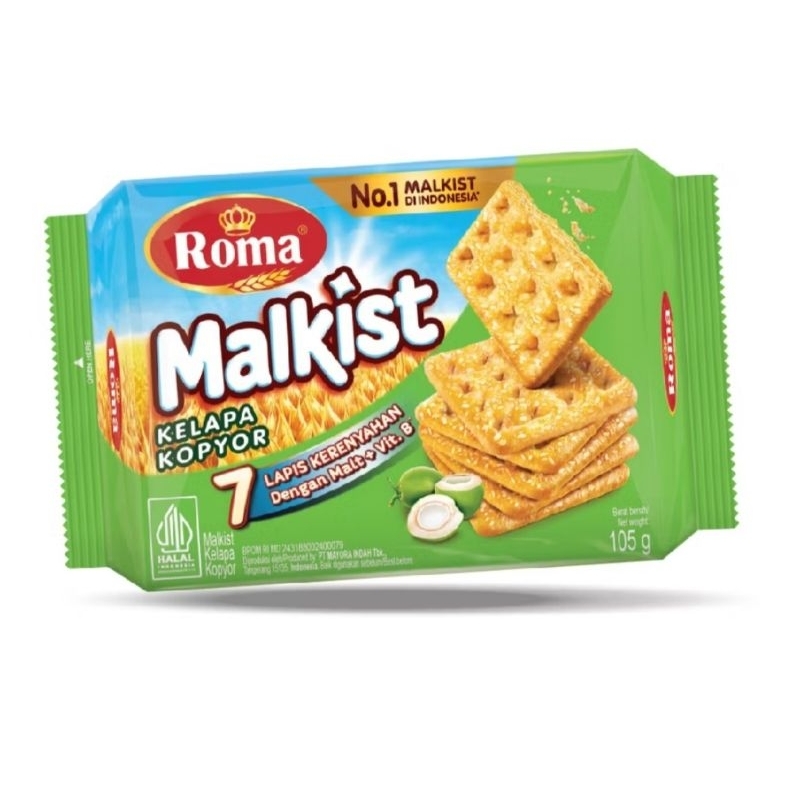 Jual Roma Malkist Kelapa Kopyor 105 gr | Shopee Indonesia