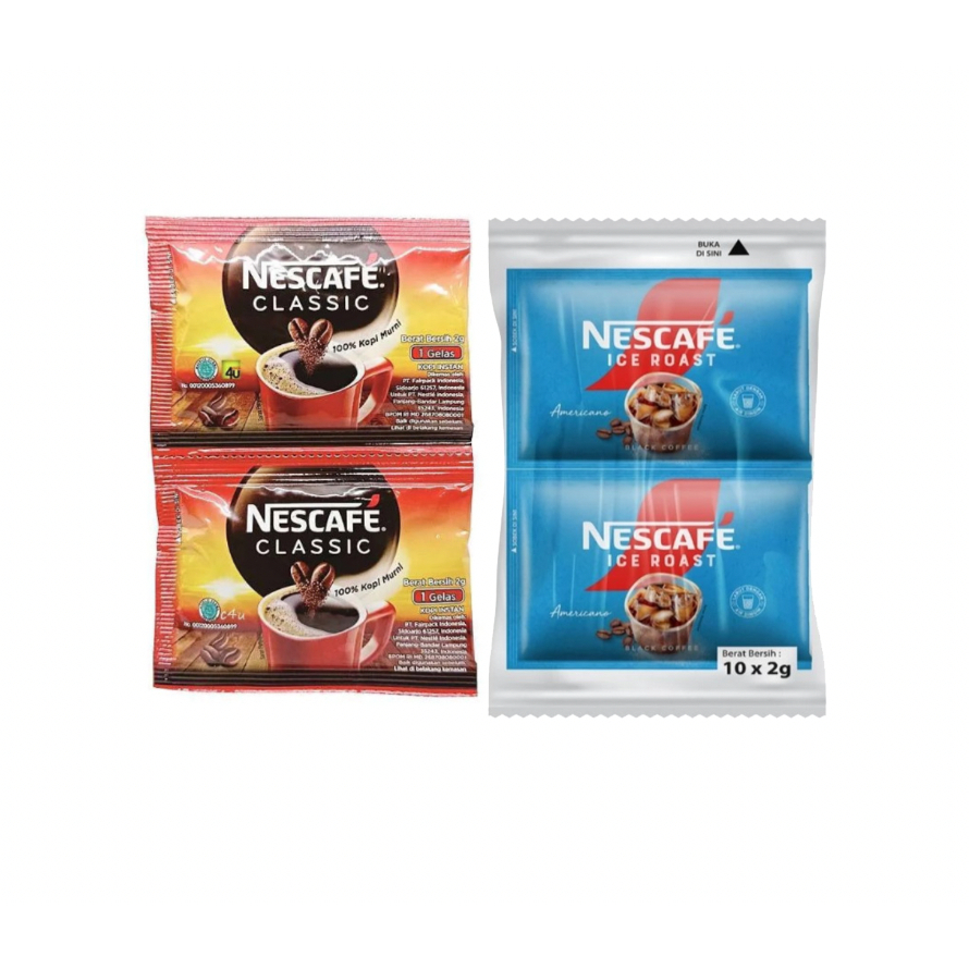 Jual 1 Renceng Nescafe Ice Roast / Classic Americano Isi 10 Sachet x 2 ...