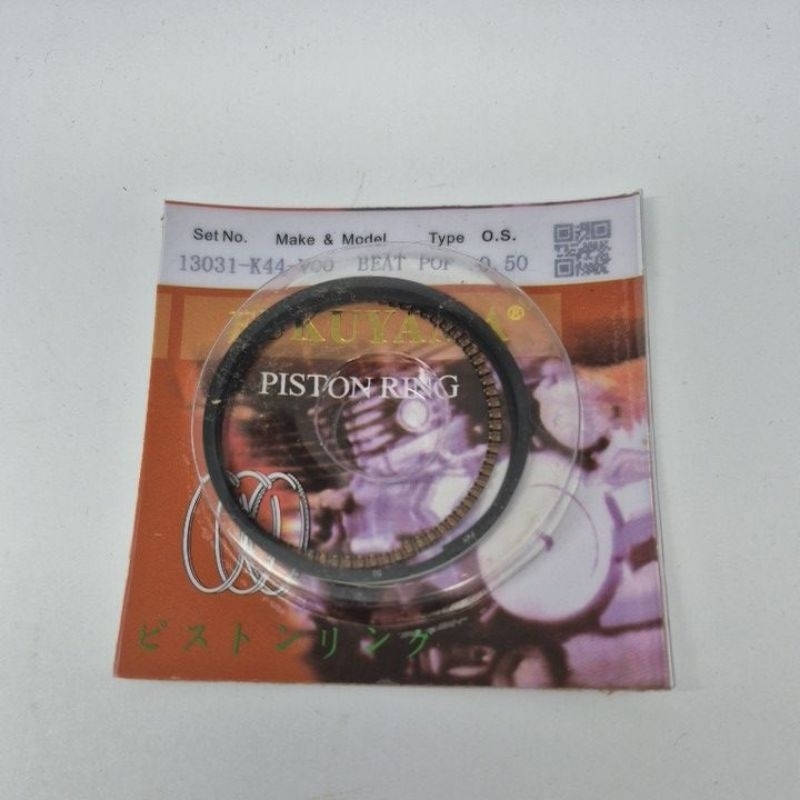 Jual RING PISTON BEAT POP OV.50 ( 13031 K44 V00 ) ORIGINAL FUKUYAMA ...