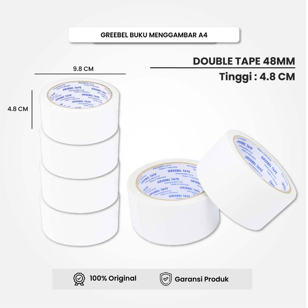 Jual Isolasi Double Tape 12/24/48 mm / Lakban / Opp Tape GREEBEL | Shopee Indonesia