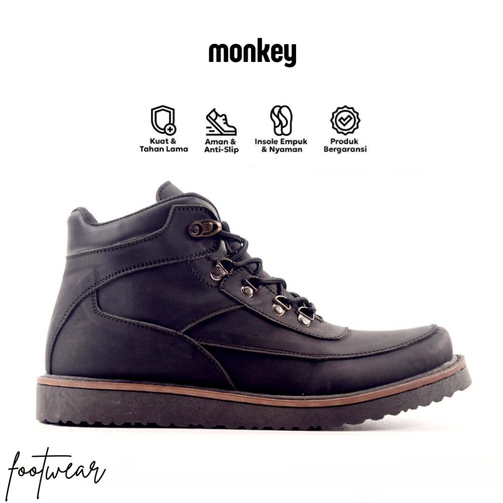 Jual MONKEY FOOTWEAR (RANGGER)- Sepatu Big Size - Sepatu Boots Pria ...