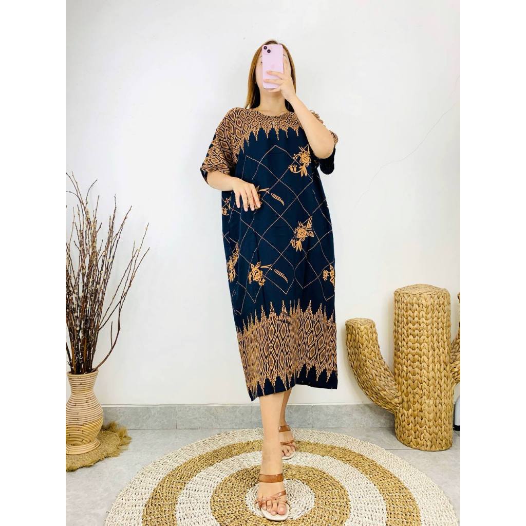 Jual Batik Benang Raja Daster Jumbo Cabutan | Shopee Indonesia