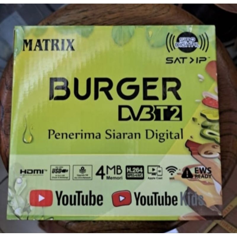 Jual STB DVBT2 Set top box Matrix Burger | Shopee Indonesia