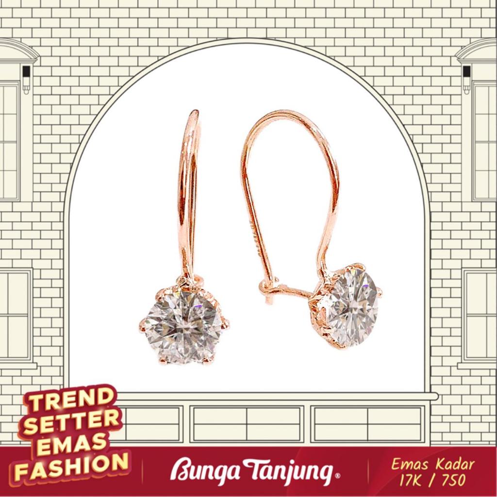 Jual ANTING KAWATAN SOLITAIRE B - EMAS 17K - BUNGA TANJUNG GOLD ...