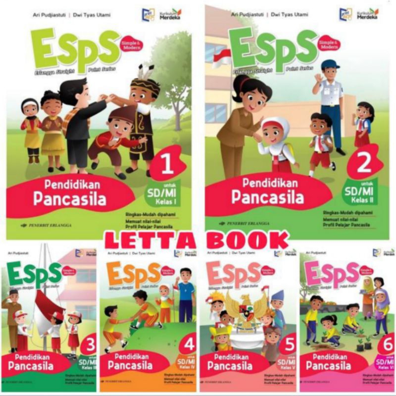 Jual BUKU ESPS PENDIDIKAN PANCASILA KELAS 1 2 3 4 5 6 SD/MI KURIKULUM MERDEKA REVISI ERLANGGA ...