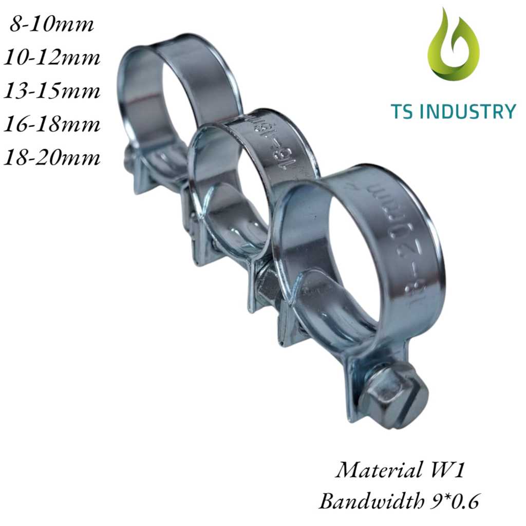 Jual klem selang mini heavy duty bahan besi untuk selang air kompresor ...
