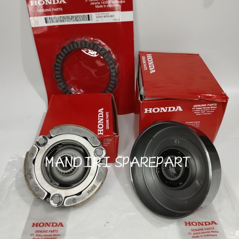 Jual PAKET LONCENG ASSY KPH+GANDA ASSY KPH, PLAT KOPLING SUPRA X 125 ...