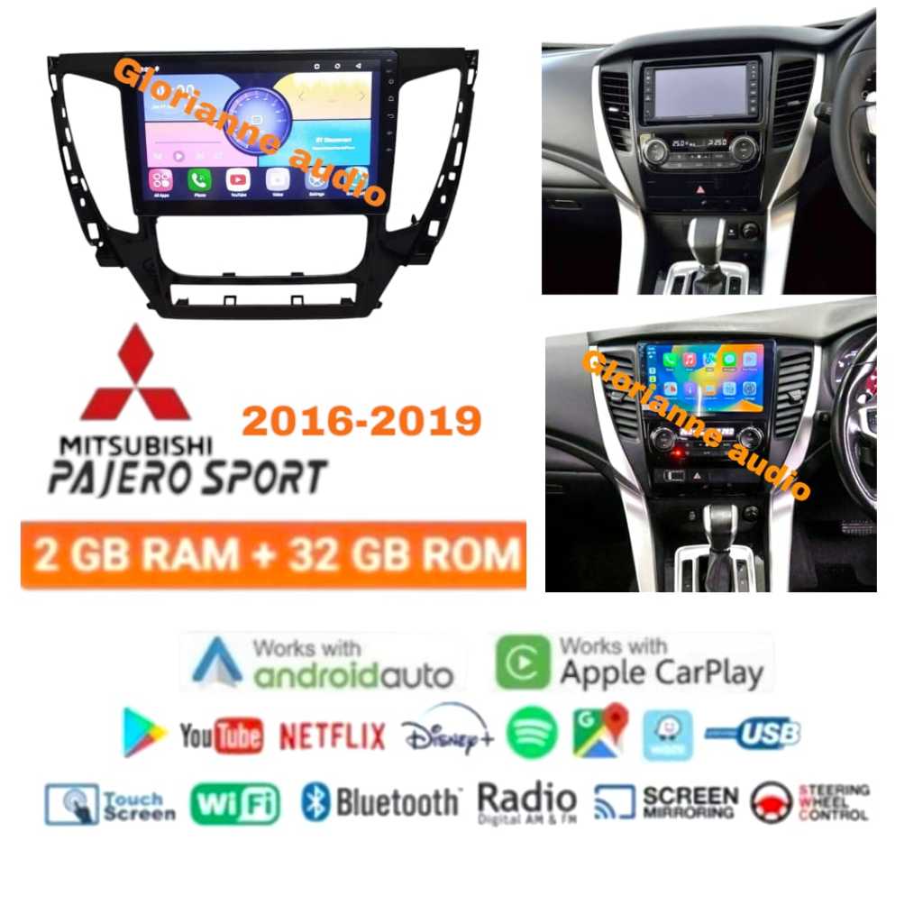 Jual Paket Head Unit Android Mitsubishi Pajero Sport 2016 2017 - 2019 9 ...