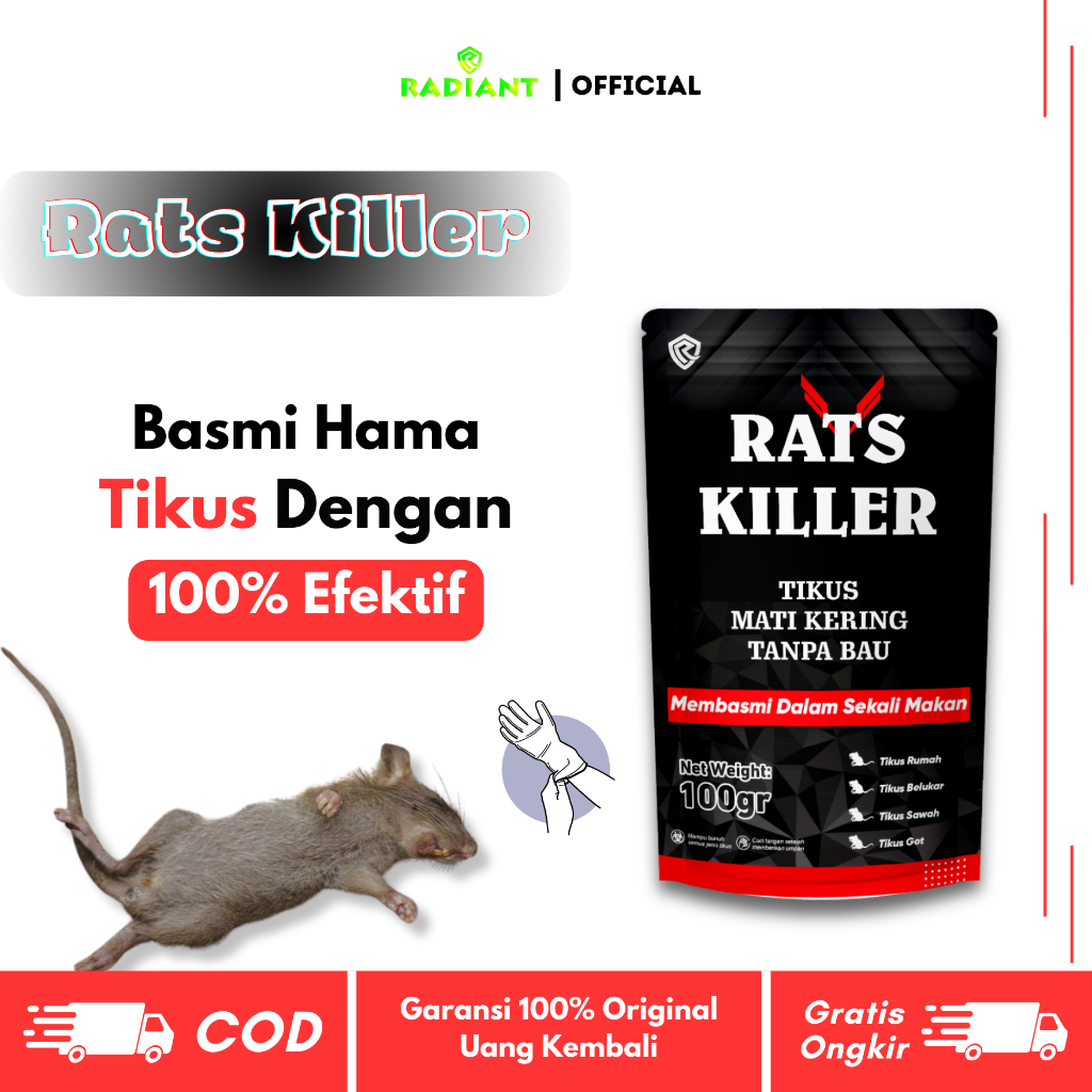 Jual Racun Tikus Rats Killer Mati Kering Tidak Meninggalkan Bau ...