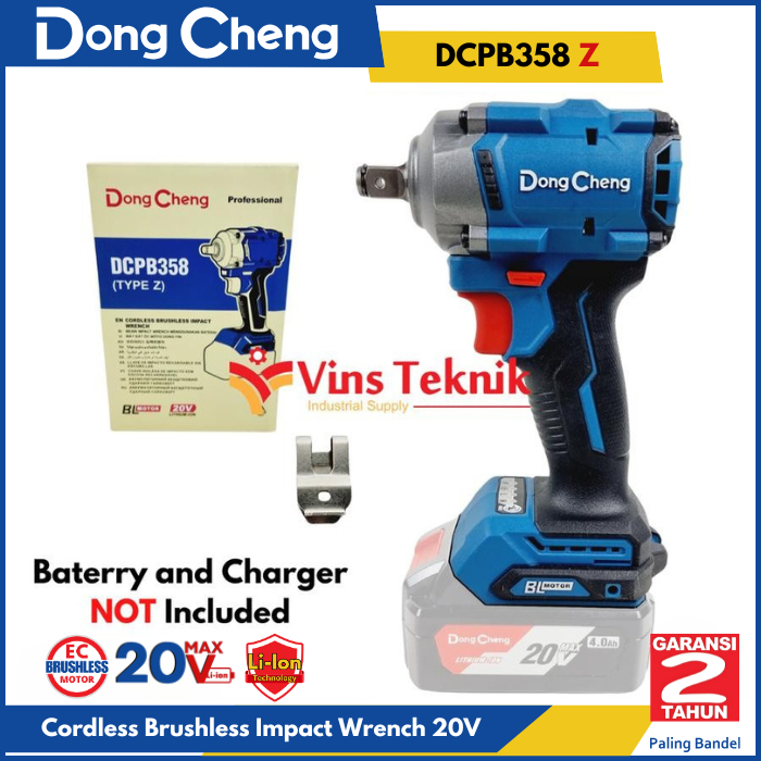 Jual Mesin Pembuka Baut Dongcheng DCPB358 Z Cordless Brushless Impact ...