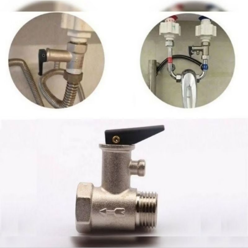 Jual Safety Valve Water Heater Kran Katup Klep Pengaman Tekanan Air ...