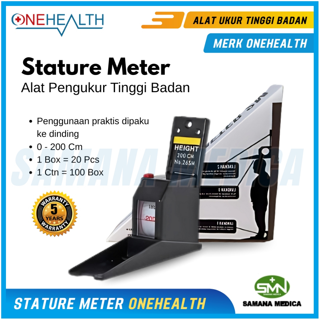 Jual Stature Meter GENERAL CARE / ONEHEALTH Microtoise Alat Ukur Tinggi ...