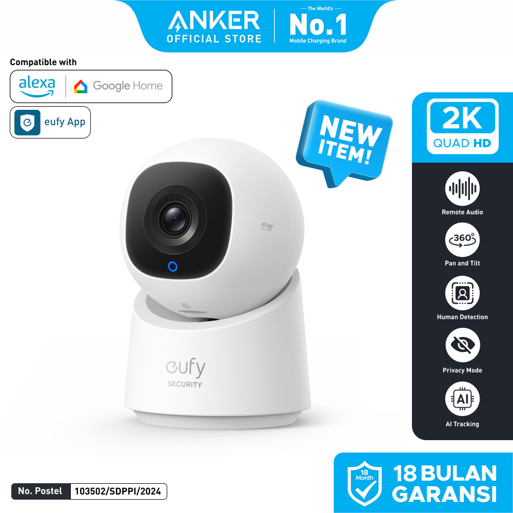 Jual Eufy Security Indoor Cam C220 2K resolution Smart Security Camera ...
