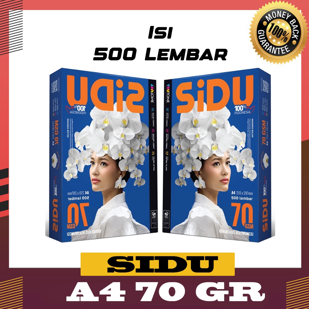 Jual Kertas HVS A4 70gr SIDU | Shopee Indonesia