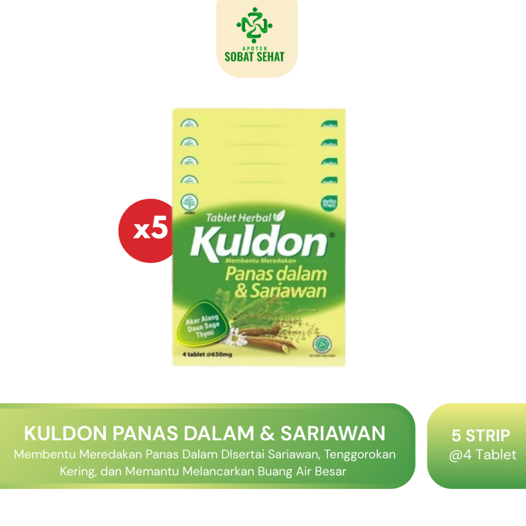 Jual Kuldon Tablet Herbal 5 Strip - Mengatasi Panas Dalam Sariawan ...