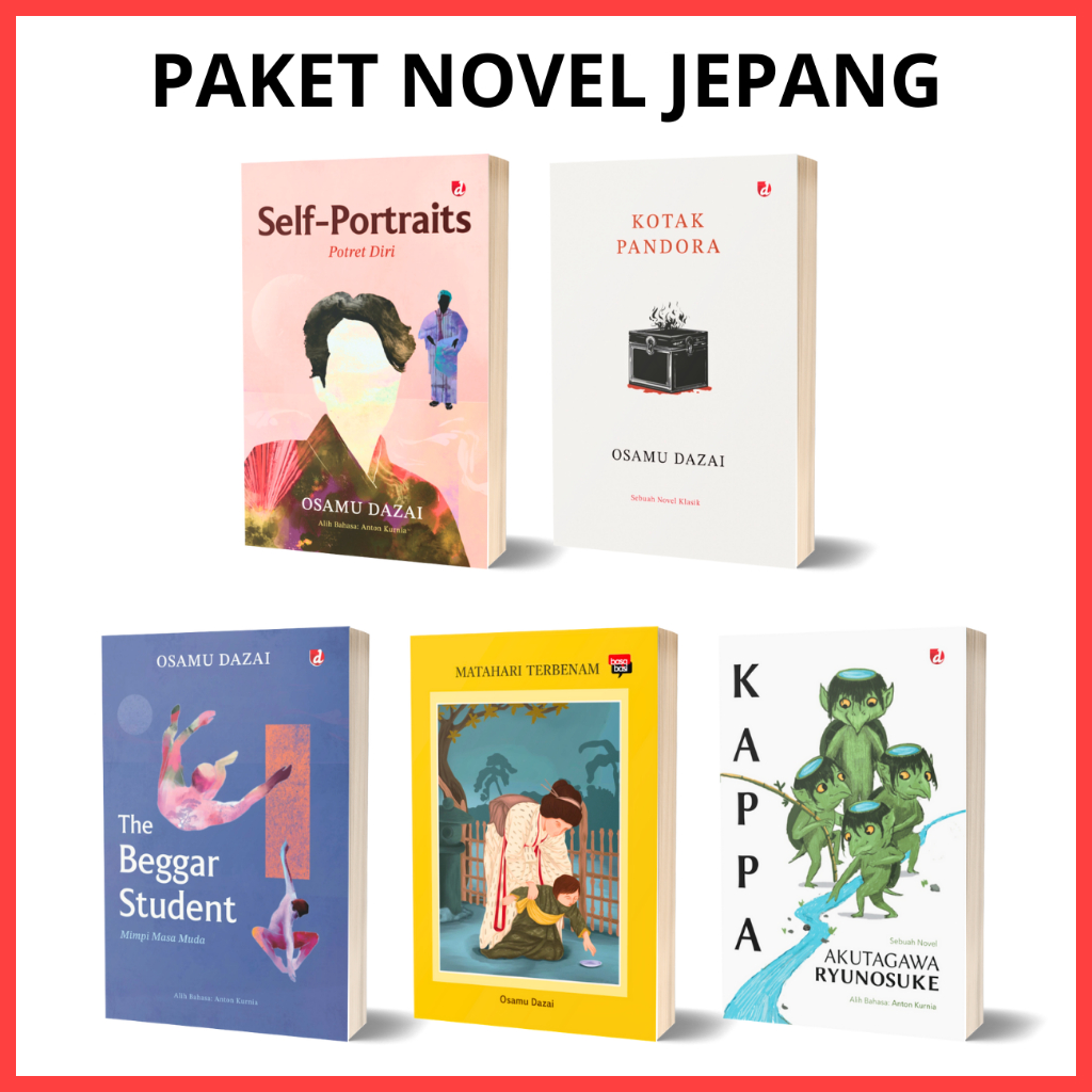 Jual Paket Buku Sastrawan Jepang Osamu Dazai & Akutagawa Ryunosuke (Novel dan Cerpen Jepang ...