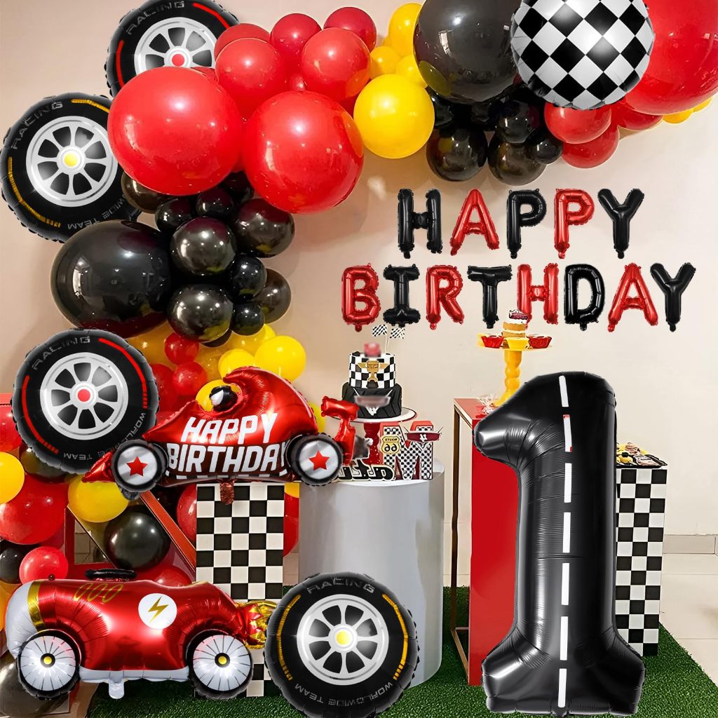 Jual Set Dekorasi Balon Ulang Tahun Tema Cars Mobil Racing Latex Foil ...
