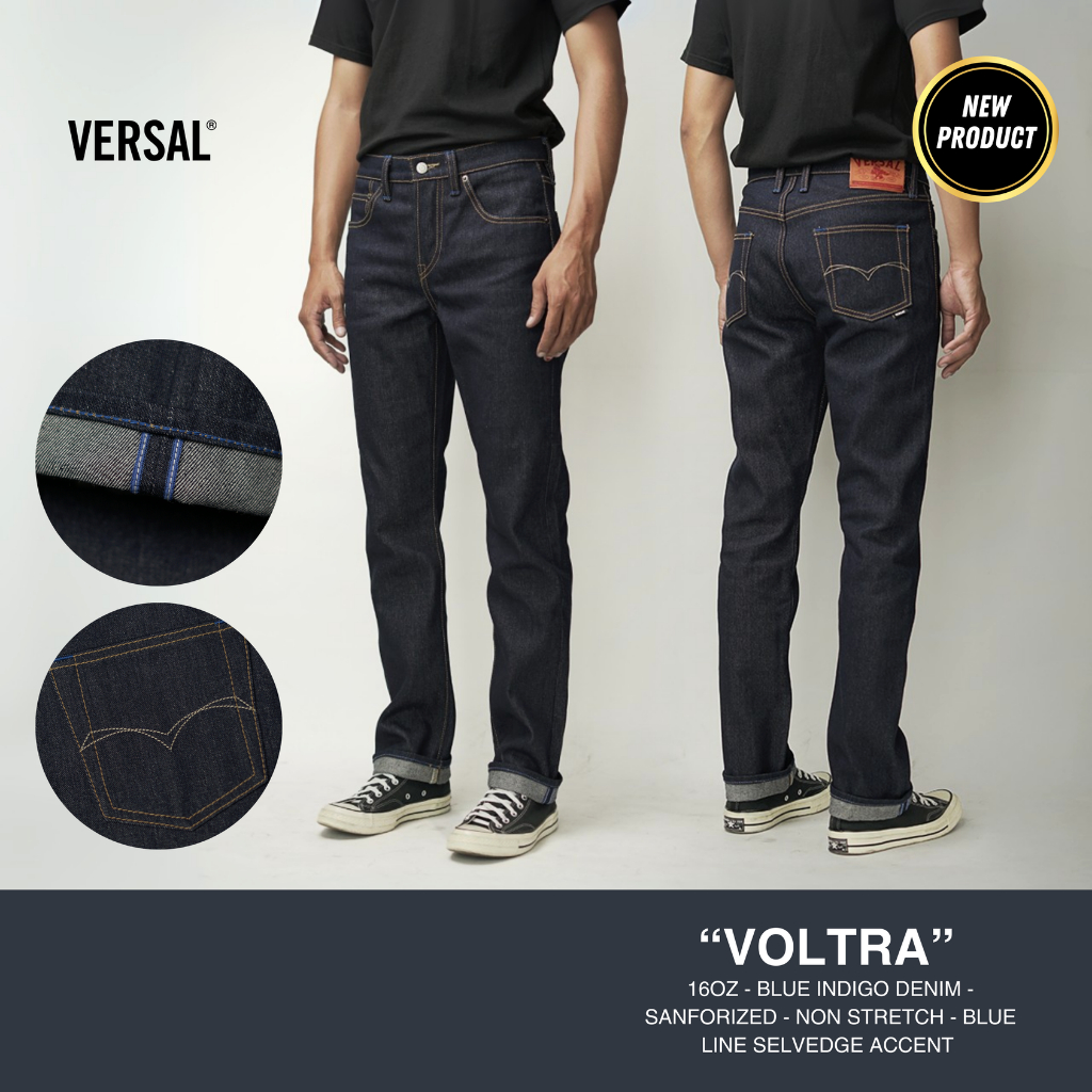Jual Versal The Finest-VOLTRA 16oz Blue Indigo Denim (Ready Stock ...