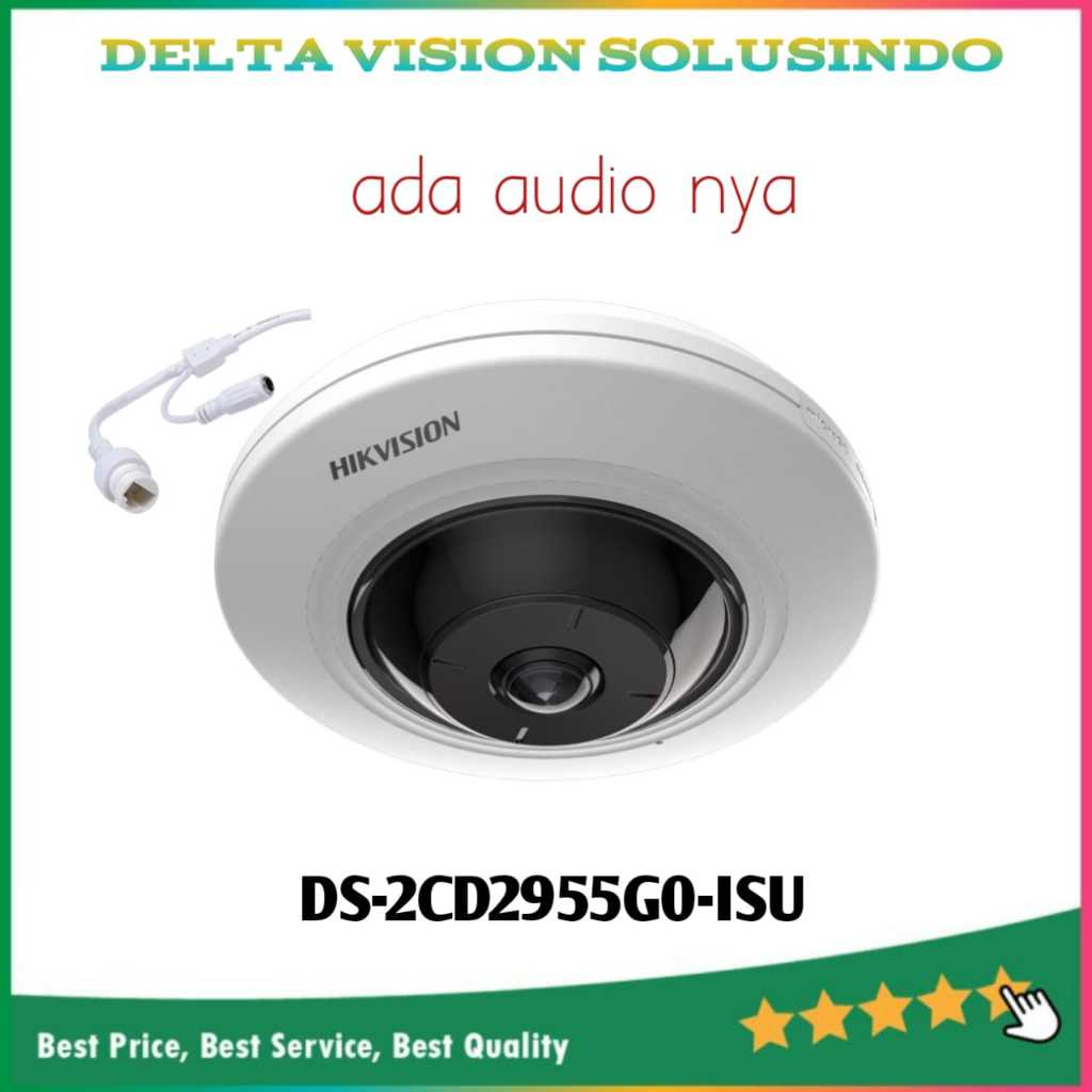 Jual DS-2CD2955G0-ISU HIKVISION 5MP Fixed Fisheye Network Camera ...