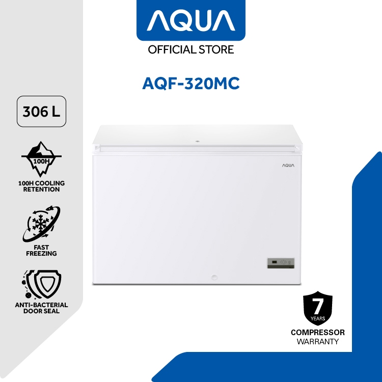 Jual AQUA Elektronik AQF-320MC - Chest Freezer - 1 Door - 306L - White ...