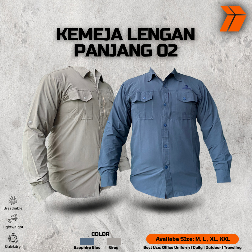 Jual KEMEJA LENGAN PANJANG BARATECH 02 ( STORE BARATECH CIKARANG ...