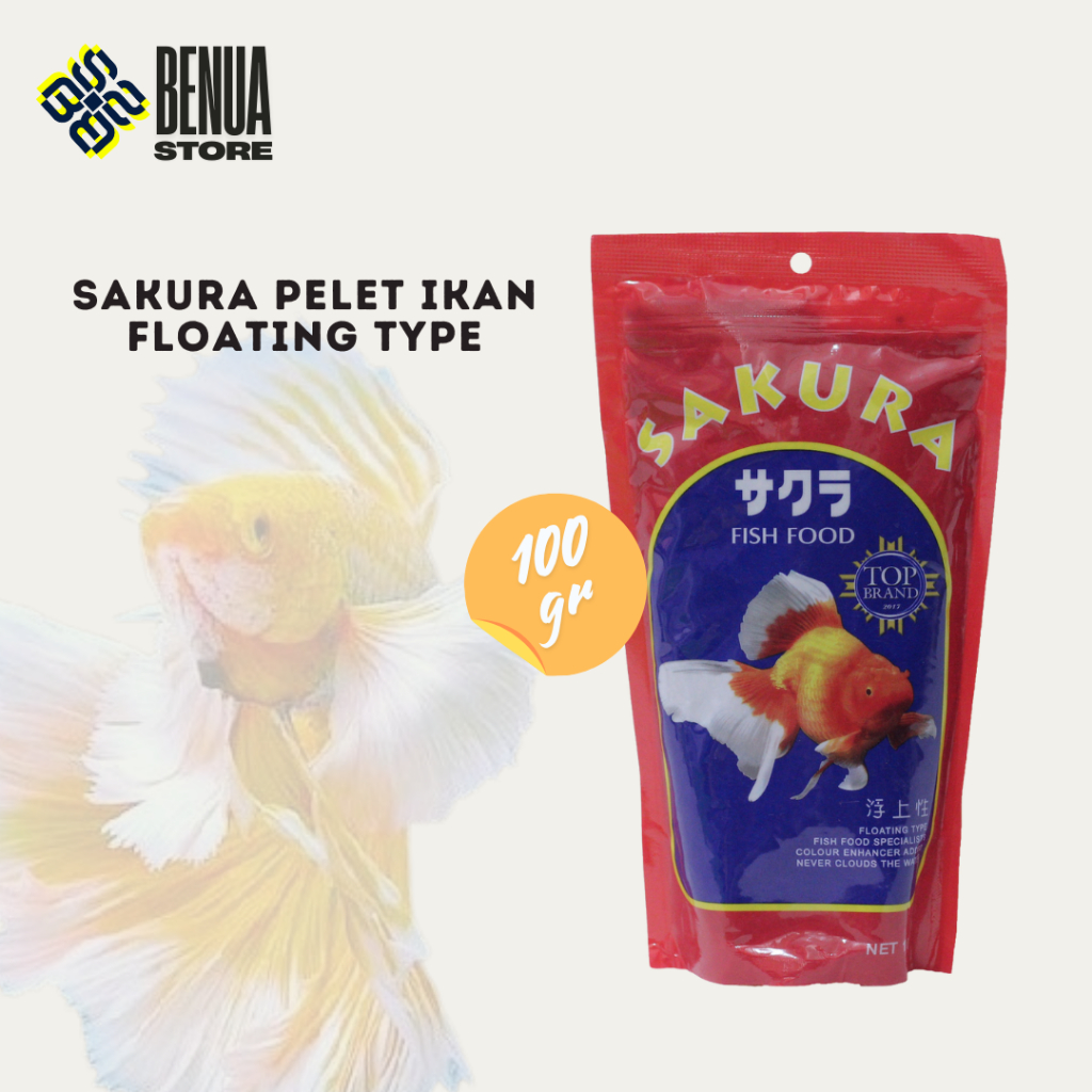 Jual Pelet Ikan Sakura / Sakura Fish Food 100 gr | Shopee Indonesia