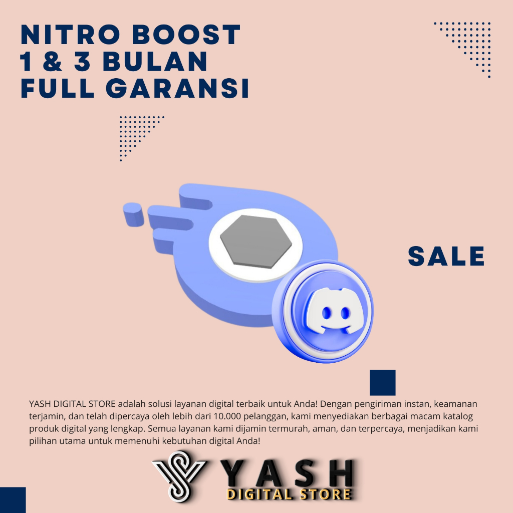 Jual PROMO!!! DISCORD NITRO BOOST 3 BULAN BONUS 2X SERVER BOOST FITUR ...