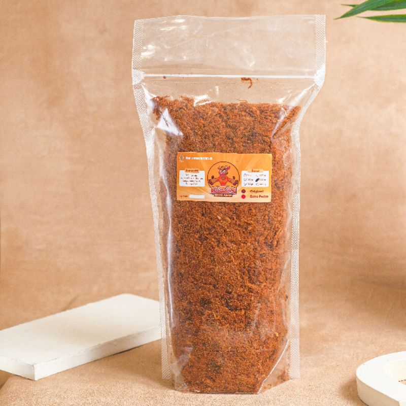 Jual [GRADE B 500GR] ABON SAPI ASLI JOGJA ORIGINAL & EKSTRA PEDAS ENAK ...