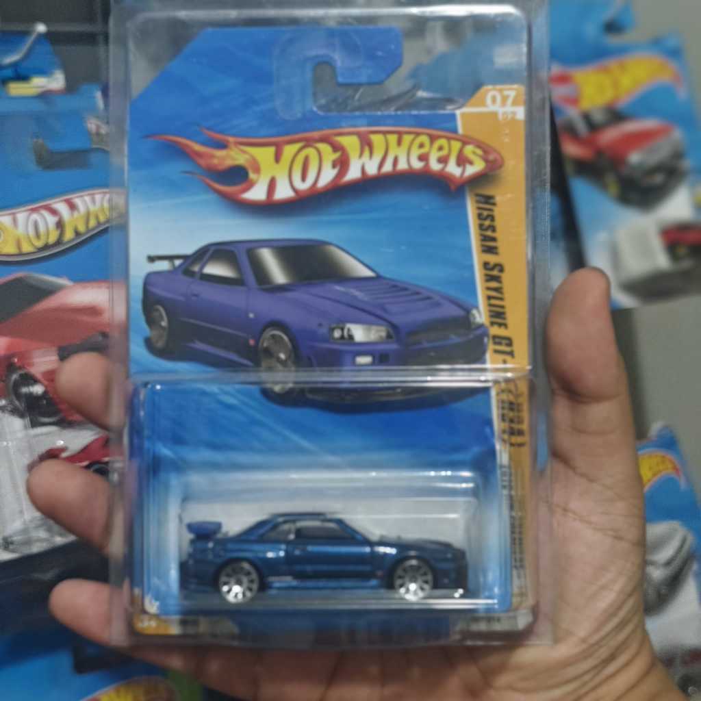 Jual Hot Wheels Nissan Skyline GTR R34 Biru First Edition | Shopee ...