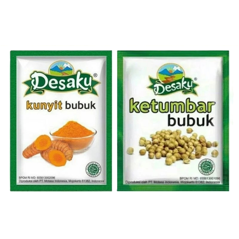 Jual Ketumbar Bubuk dan Kunyit Bubuk Desaku 1 Renceng Isi 12 Pcs/Sachet ...