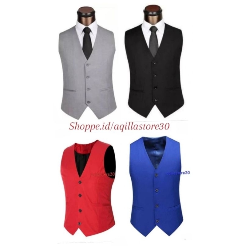 Jual Rompi jas blazer formal slimfit pria wanita Bahan premium Deriil ...
