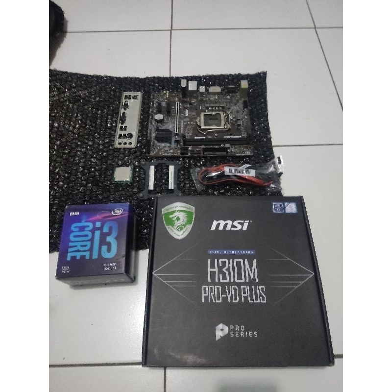Jual Motherboard MSI H310M dan Processor core i3 9100f | Shopee Indonesia