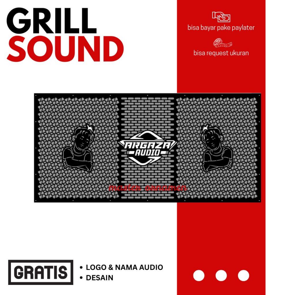 Jual Grill Sound System Tutup Box Speaker Midle Subwoofer 12 inch ...