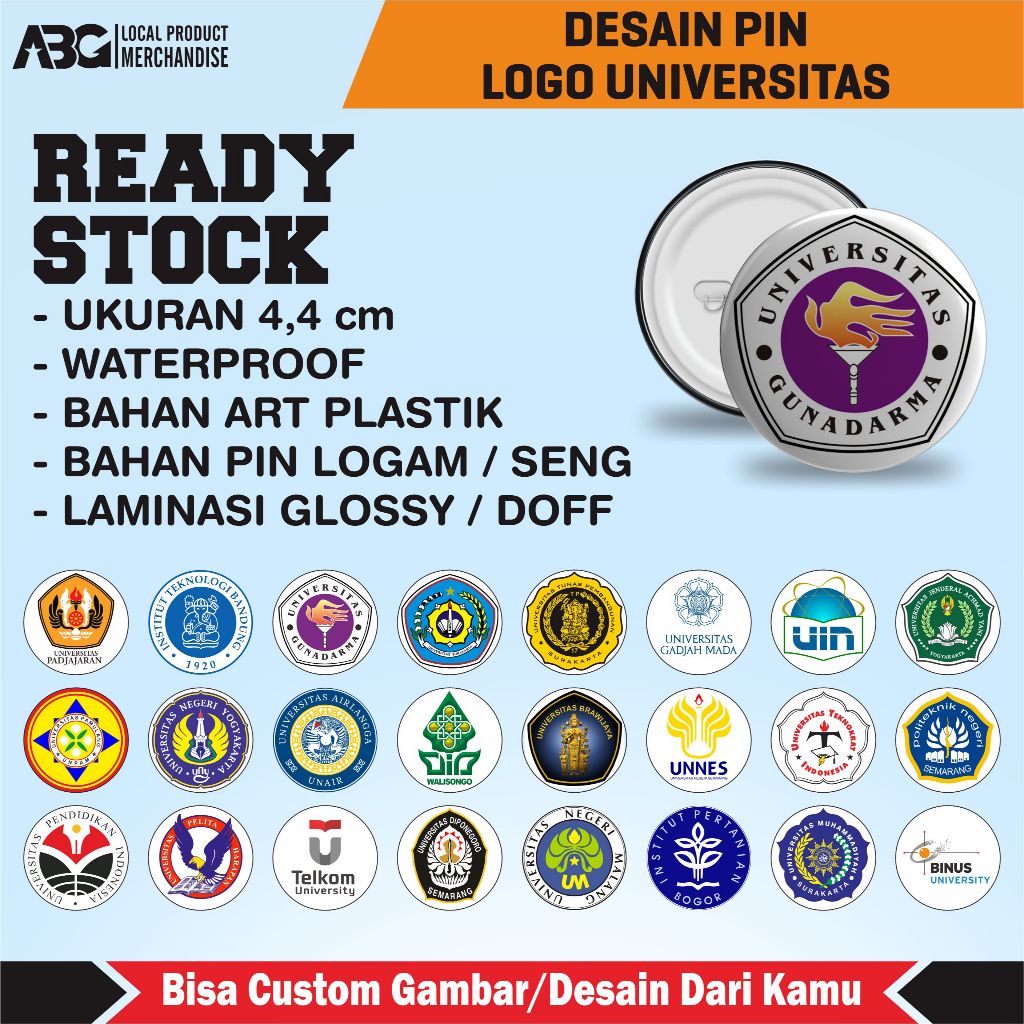 Jual ABG PIN BROSS GANTUNGAN KUNCI LOGO UNIVERSITAS INDONESIA UNDIP ITB ...