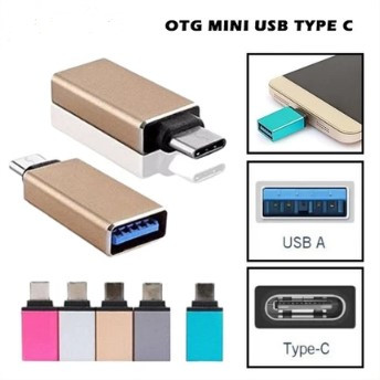 Jual OTG USB Type C / Tipe-C Connector to Normal USB Port - Converter ...