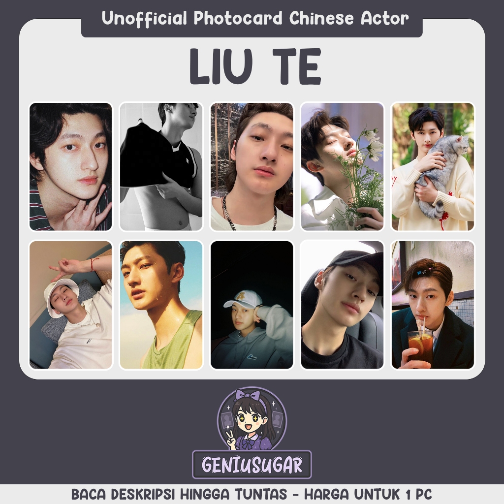Jual [CHINESE ACTOR] PHOTOCARD TERRY LIU TE FANMADE | Shopee Indonesia