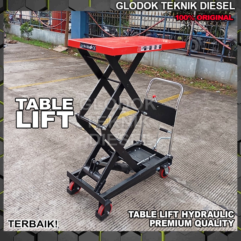 Jual Table Lift Hydraulic 750 KG x 1500 | 1020 mm HD Scissor Hand Lift ...