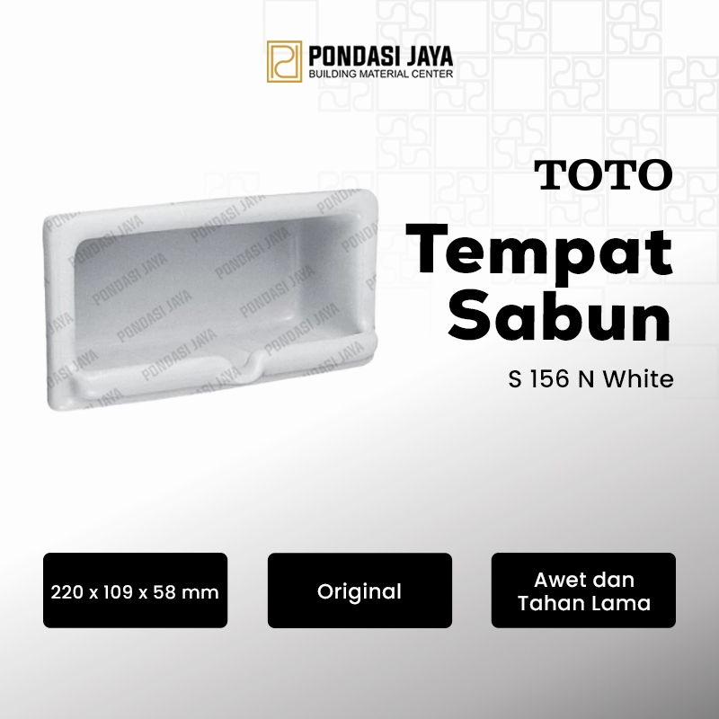 Jual Tempat Sabun Toto S 156 N White | Tempat Sabun Tanam | Shopee ...
