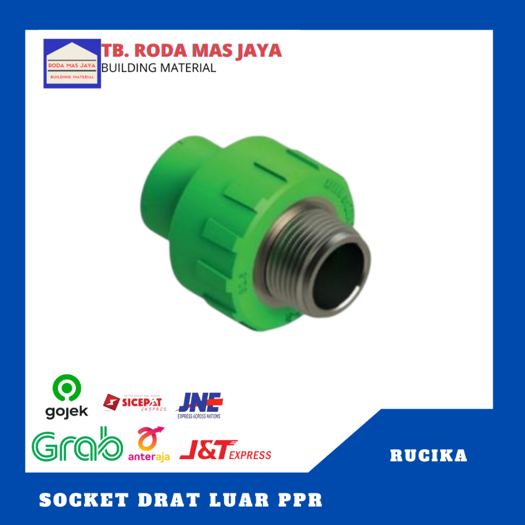 Jual Fitting Socket Drat Luar PPR/ Sambungan SDL Rucika Green Tigris ...