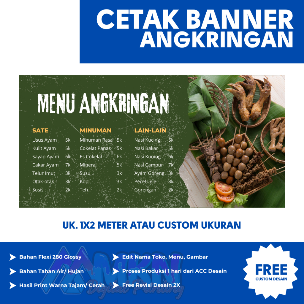 Jual Cetak Banner Spanduk Angkringan Desain Kekinian Bisa Custom Desain ...
