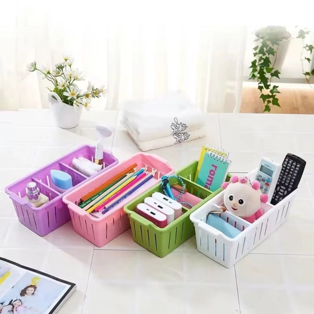 Jual OL Rak Plastik Sekat Partisi untuk Bumbu Dapur,Kosmetik,Kamar ...