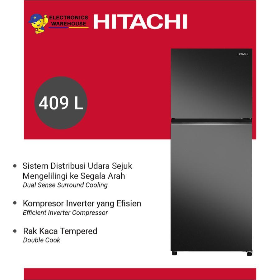 Jual Hitachi Kulkas Besar 2 Pintu Big 2 Door Refrigerator Midnight Shine HRTN6443SUID | Shopee ...