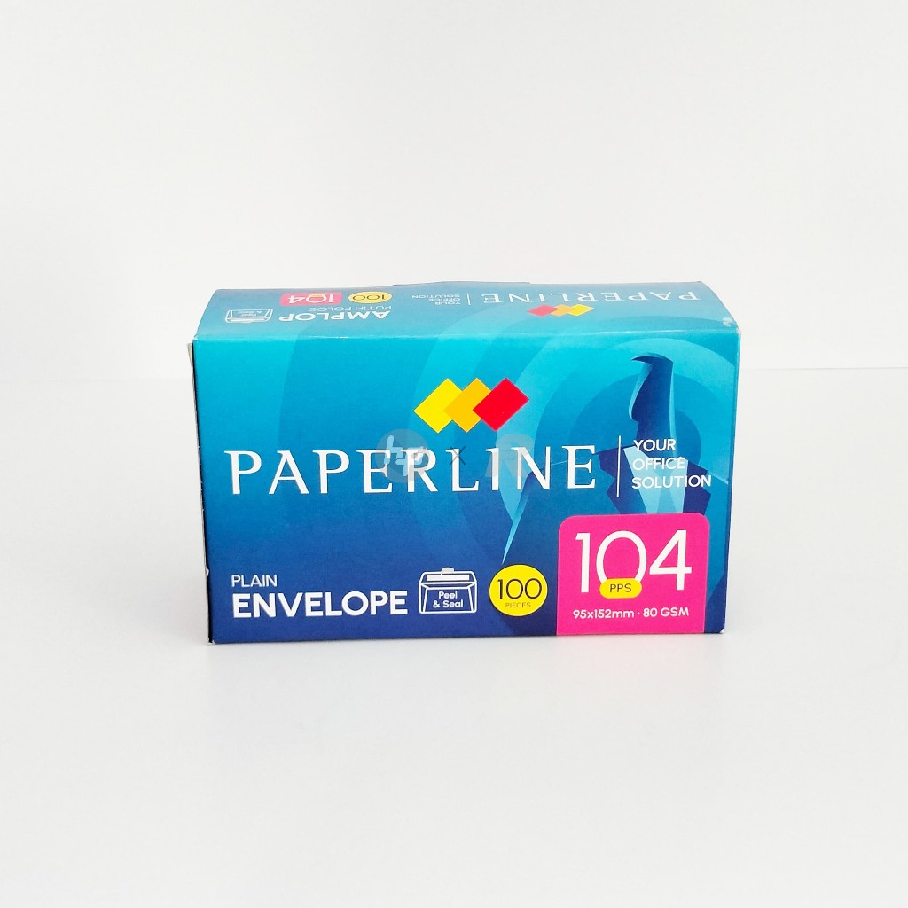 Jual Amplop PAPERLINE 104 PPS, Putih Polos Ukuran 9,5 x 15,2 cm ...