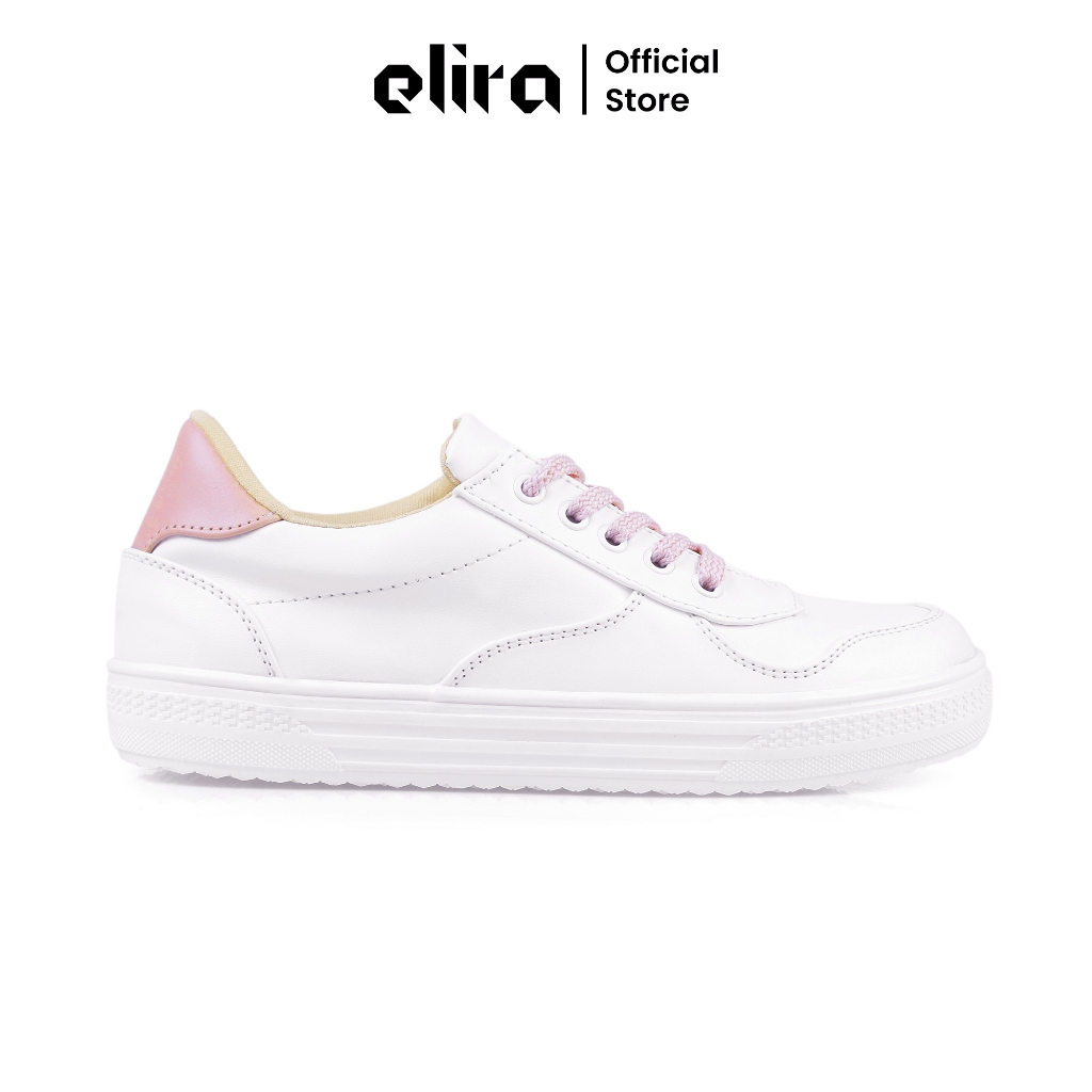 Jual ELIRA Sepatu Sneakers Wanita AZZRA Pink White Cream Casual Shoes ...