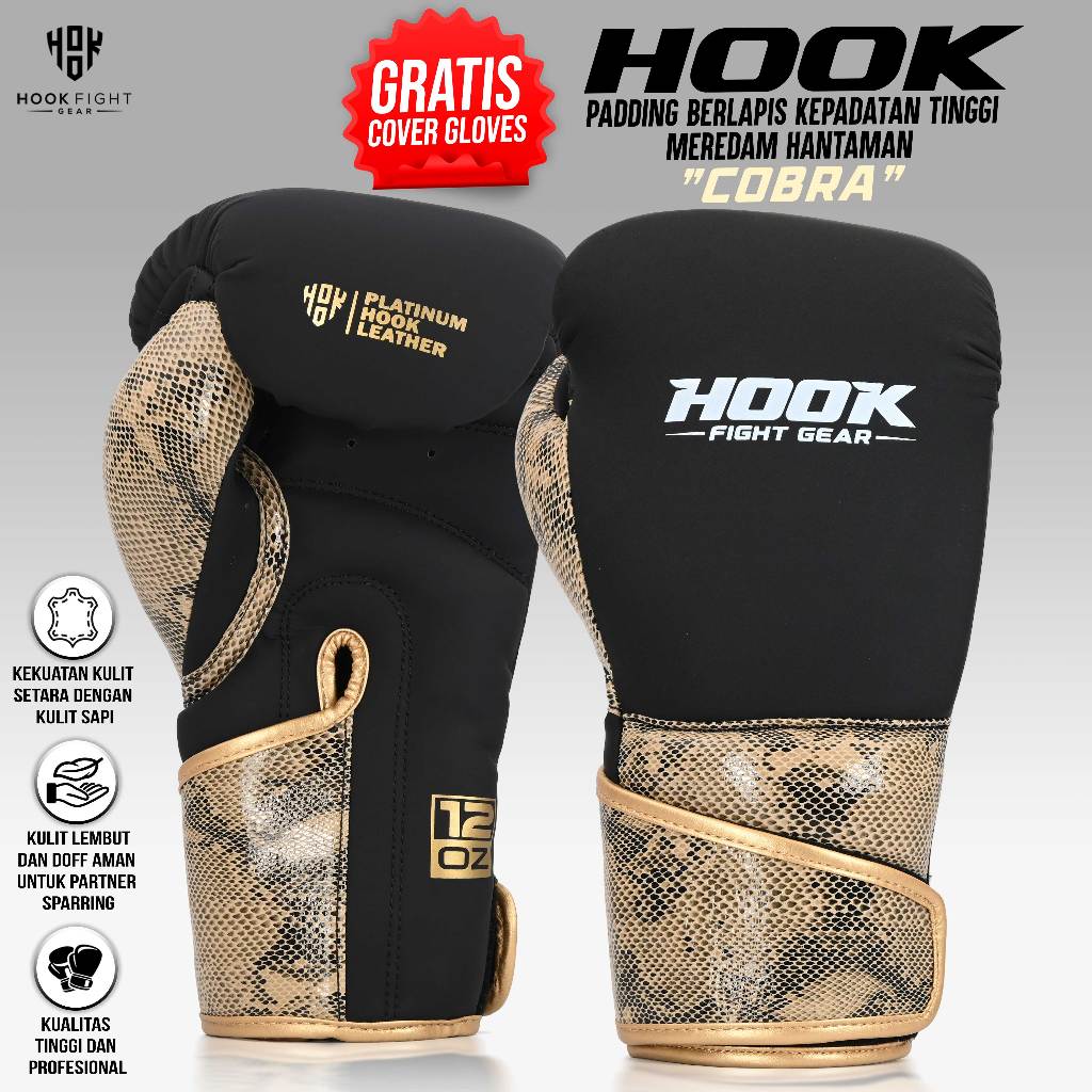 Jual Boxing Gloves Hook Sarung Tangan Tinju Gloves Muaythai Training ...