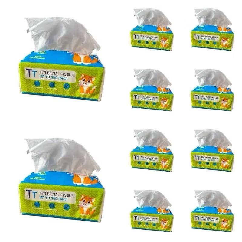 Jual Tissue titi 360 helai paket 10 pcs [ TITI 360 TISU BIRU MIAWW ...